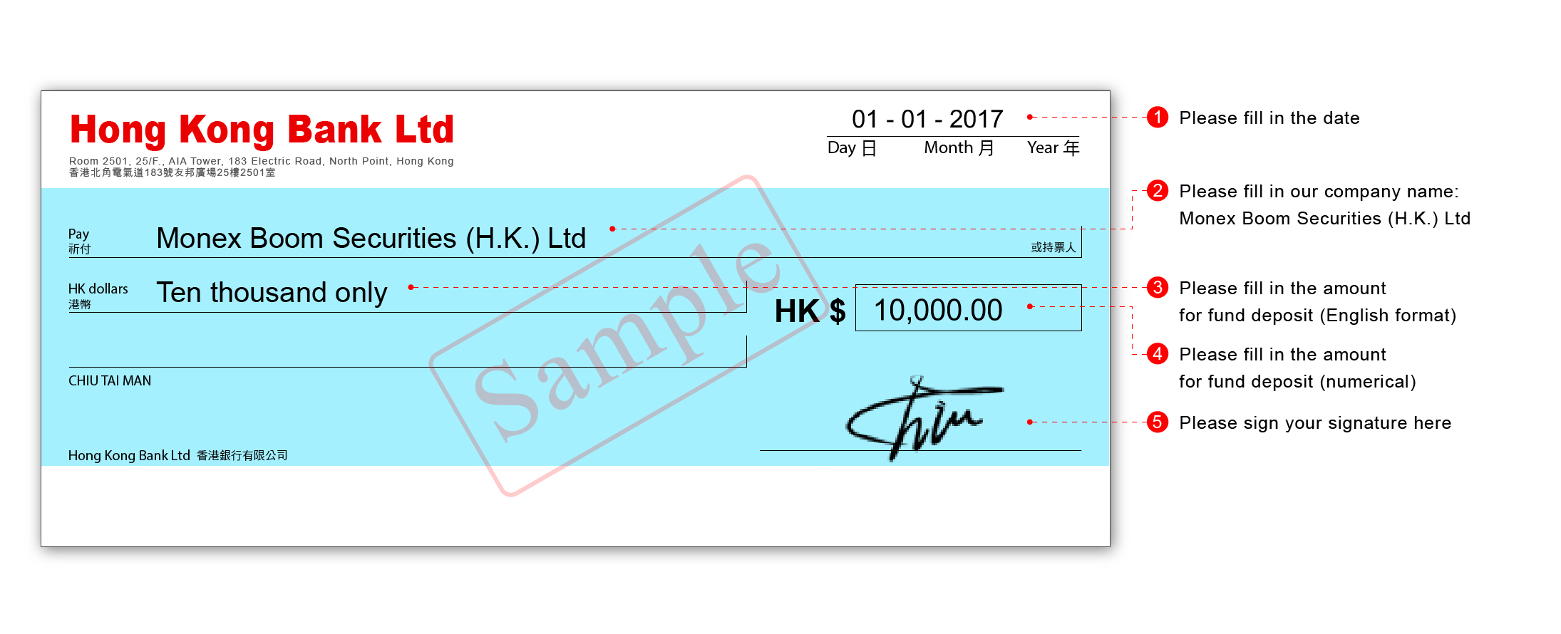 Cheque Number Hang Seng Bank Cheque Number Hang Seng Bank